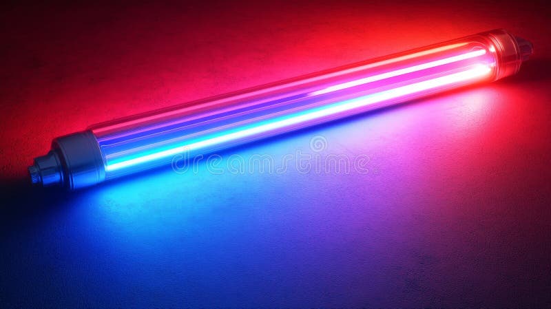 Glowing Tube Light stock image. Image of illumination - 378735729