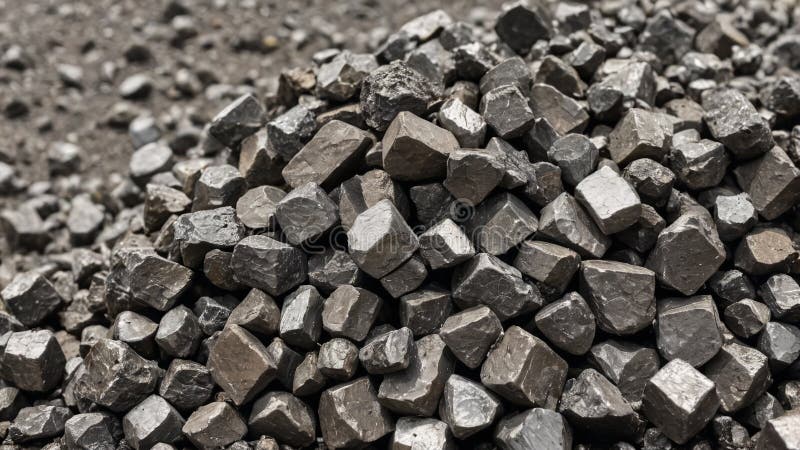 Glowing Tungsten Ore Stack Mining and Minerals Background Stock ...