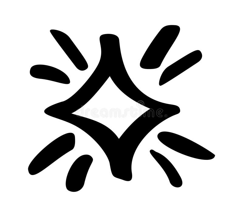 Glowing Twinkle Star Graffiti Design Stock Vector - Illustration of ...