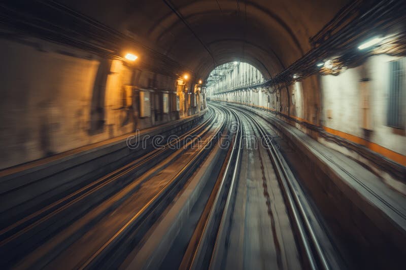 598 Underground Tunnel Motion Blur View Stock Photos - Free & Royalty ...