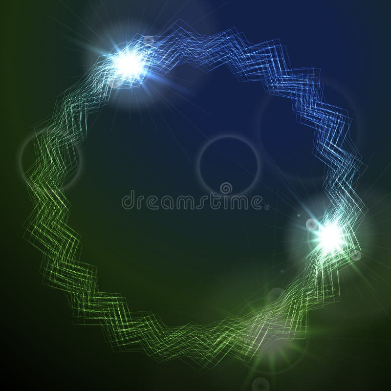 Glowing Vector Round Lines Design Stock Vector - Illustration of ...