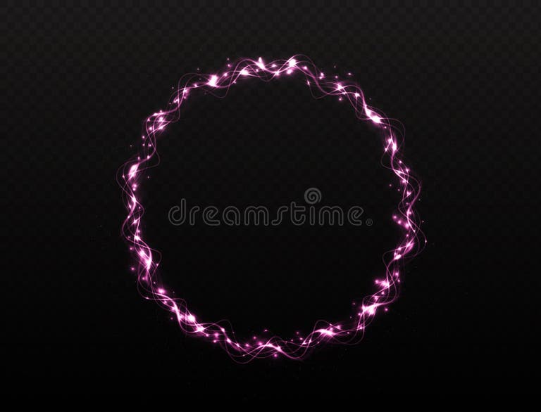 Glowing, Vibrant Neon Circle with a Modern Design. a Sleek Round Frame ...