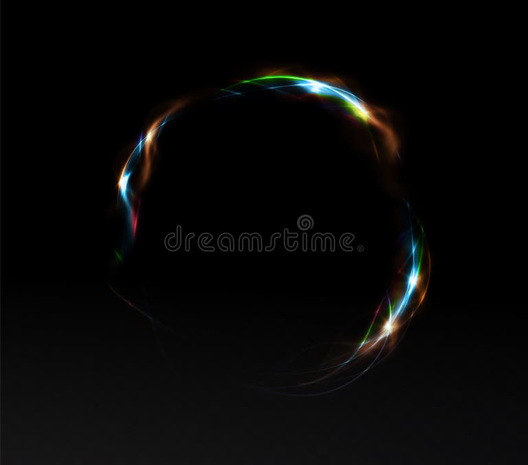 Glowing, Vibrant Neon Circle with a Modern Design. a Sleek Round Frame ...