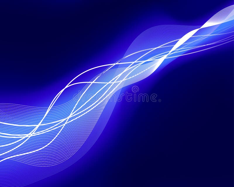 Glowing water waves stock vector. Illustration of line - 8592101