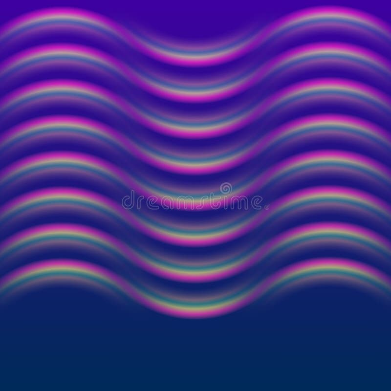 Glowing Wave Effect Dark Blue Background Stock Vector - Illustration of ...