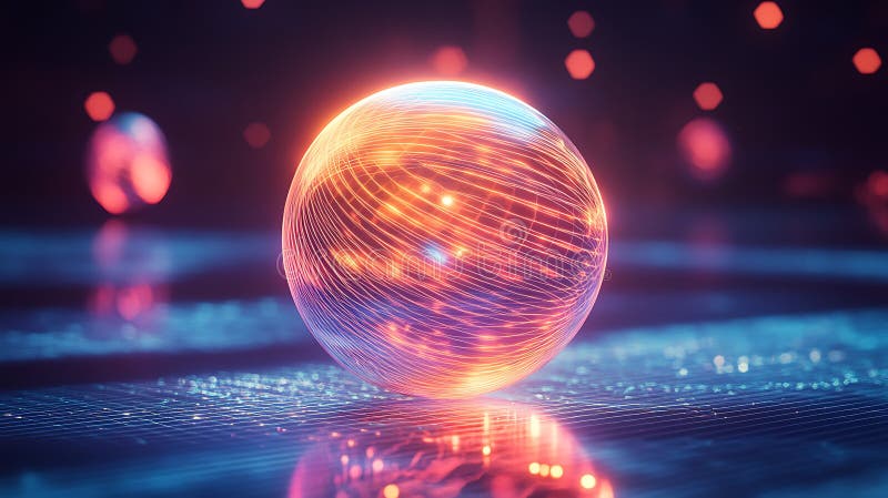 Glowing Wavefunction Sphere with Probability Fields | Hidden Potential ...