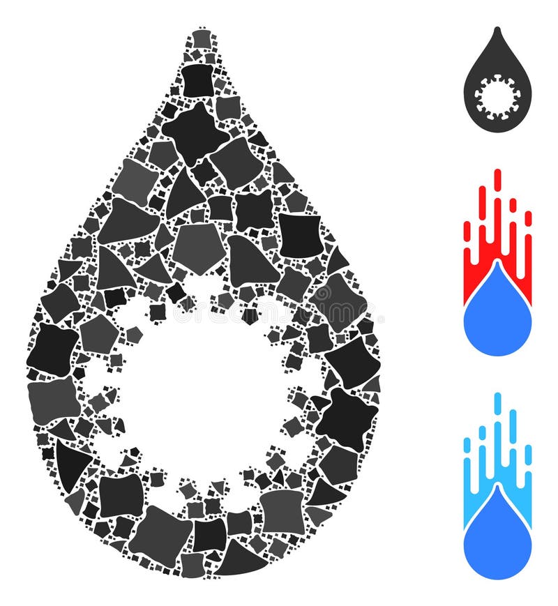 Flare Mesh Network Virus Drop with Flare Spots Stock Vector ...