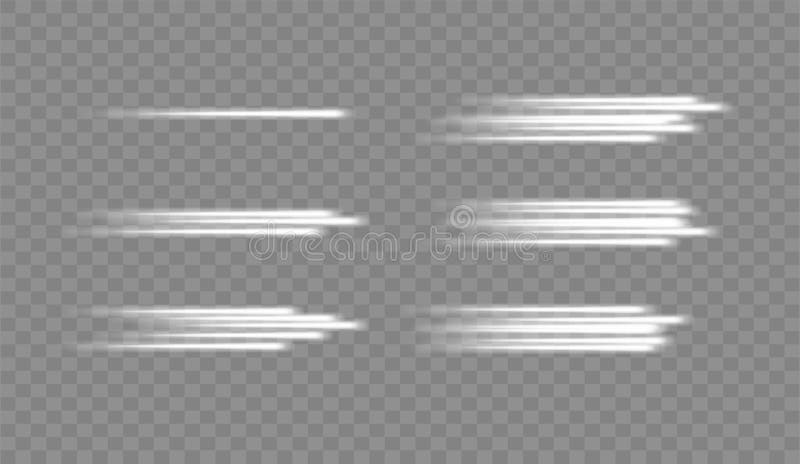 Glowing White Speed Lines. Motion High Speed Speed and Blur. Dynamic ...