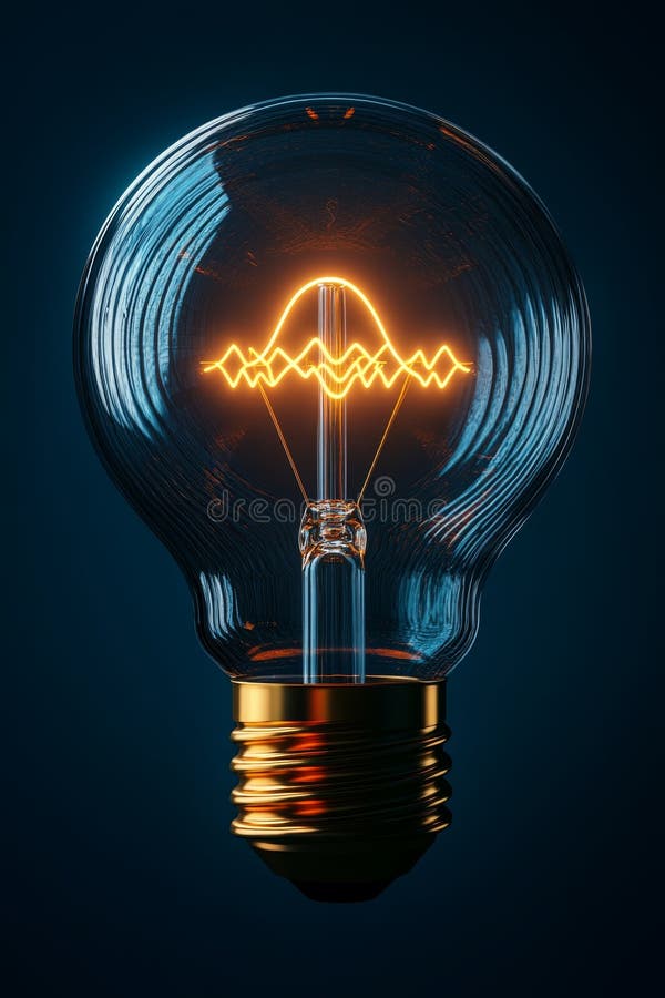 A Glowing Wi-Fi Symbol Illuminates a Lightbulb Stock Photo - Image of ...