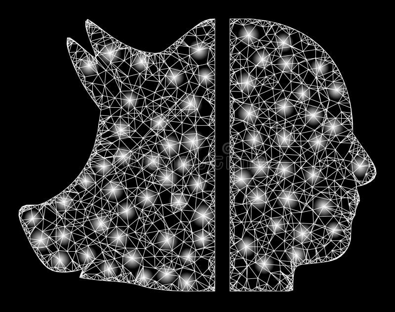 Constellation Hatched Mesh Dual Pig Man with Lightspots Stock Vector ... Constellation Hatched Mesh Dual Pig Man with Lightspots Stock Vector ...