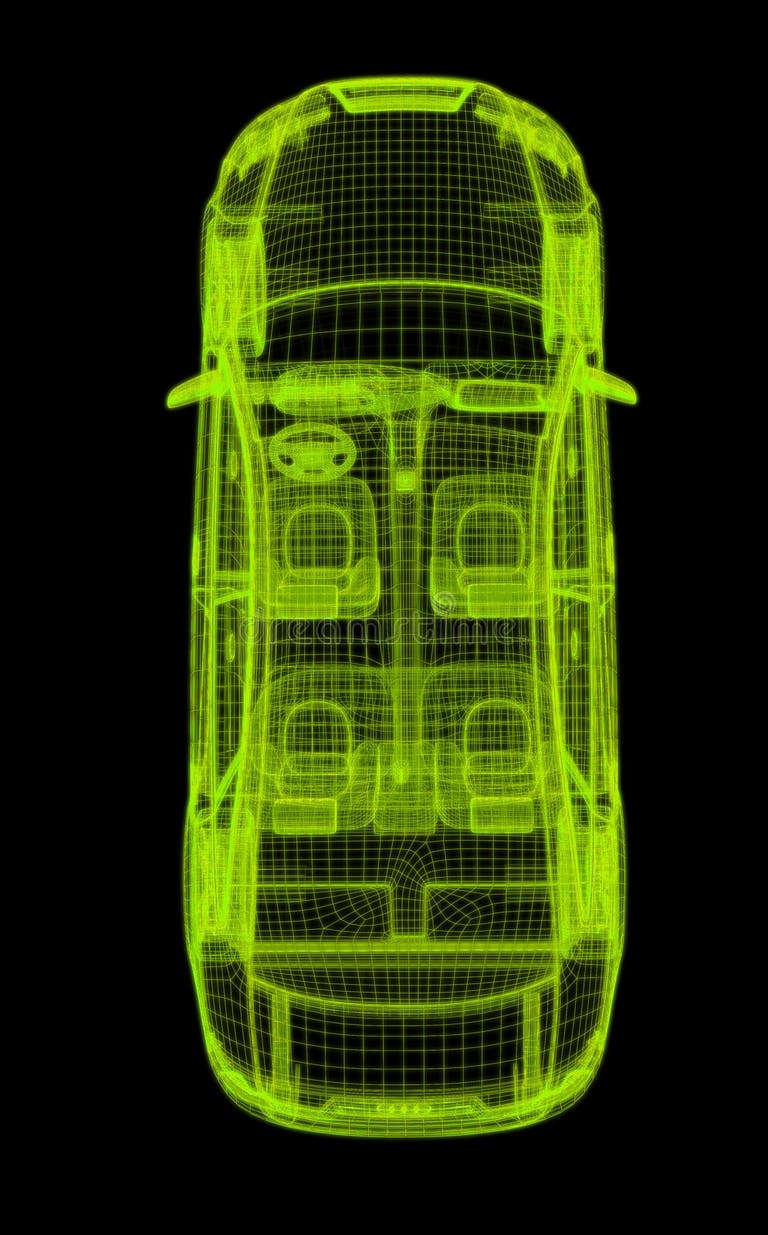 Wireframe Car 3d Model Stock Illustrations – 2,675 Wireframe Car 3d ...