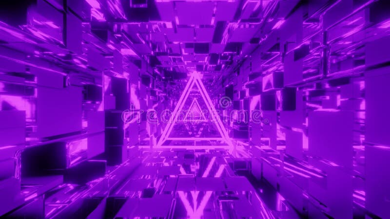 Purple Wireframe Design with Nice Reflection 3d Rendering Background ...