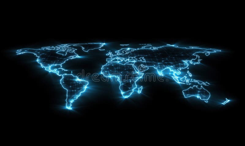 Neon World Map Vector Stock Photos - Free & Royalty-Free Stock Photos ...
