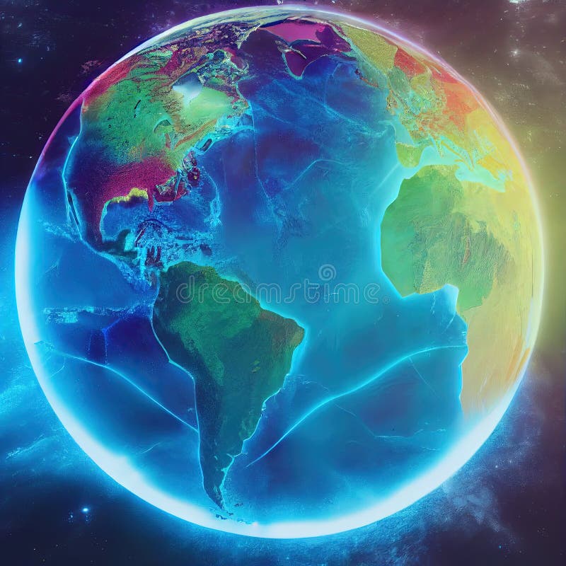 Glowing World Map a Neon-Lit Landscape Stock Image - Image of ... Glowing World Map a Neon-Lit Landscape Stock Image - Image of ...