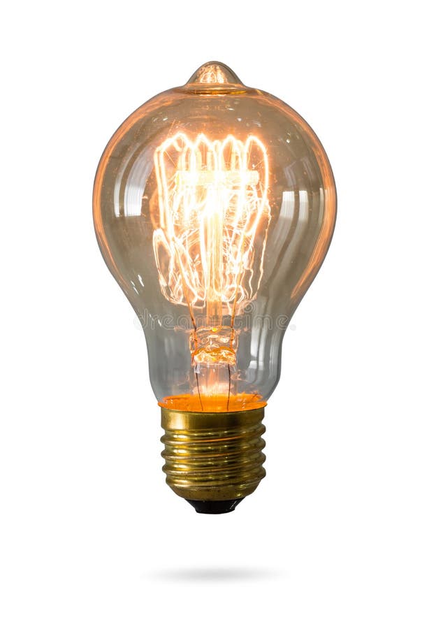 Golden Light Bulb Electric stock photo. Image of ideas - 4974440