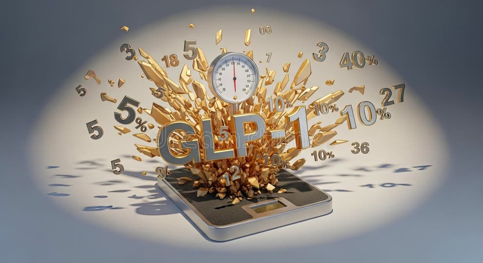 GLP-1 Weight Loss Concept with Exploding Numbers and Scale in a Dynamic ...