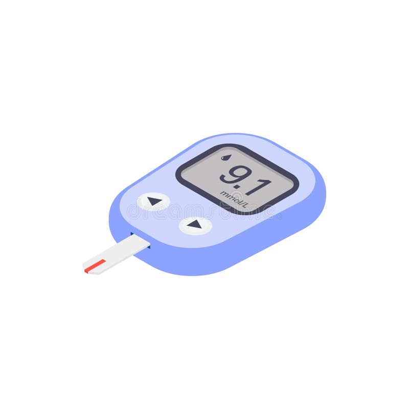 Glucometer Icon Isolated on White Background. Can Be Used for ...