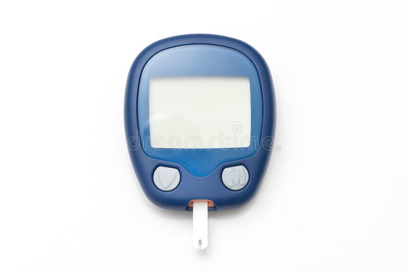 Two Glucometer Isolated on White Background Stock Photo - Image of ...