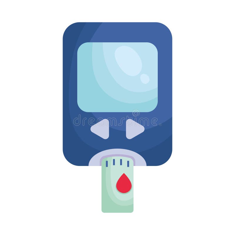 Glucometer medical device stock vector. Illustration of test - 273118880