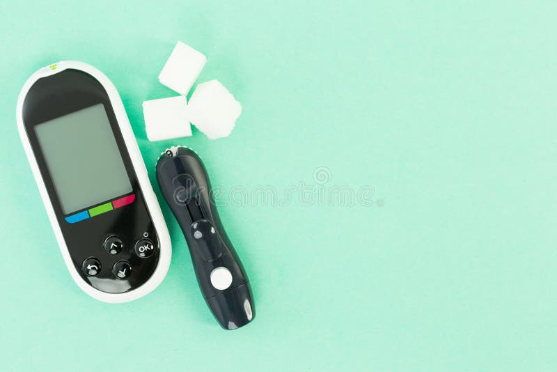 Glucometer Sugar Measuring Device; Modern Electronic Device that Shows ...
