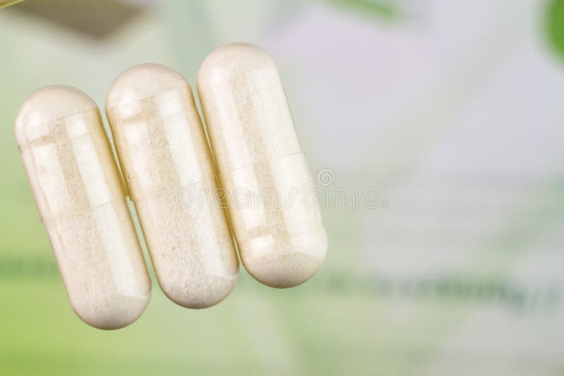 Glucosamine Capsules, Food Supplement Pills, Top View, Macro Image ...
