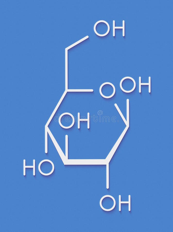 Glucose Dextrose, Grape Sugar Molecule Beta-D-glucopyranose Form ...