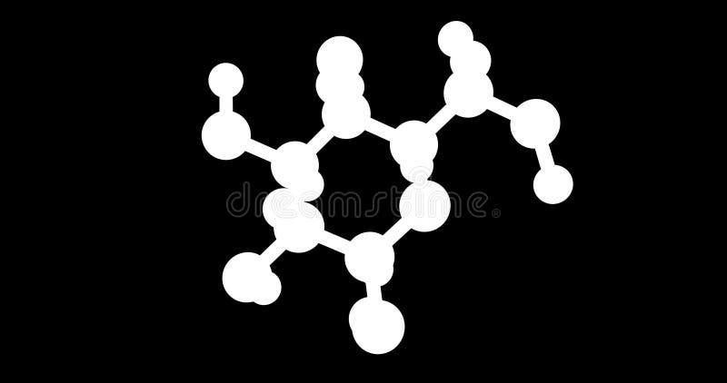 Glucose Molecule, Rotating Seamless Loop, 3d Animation, 4k 30fps Stock ...