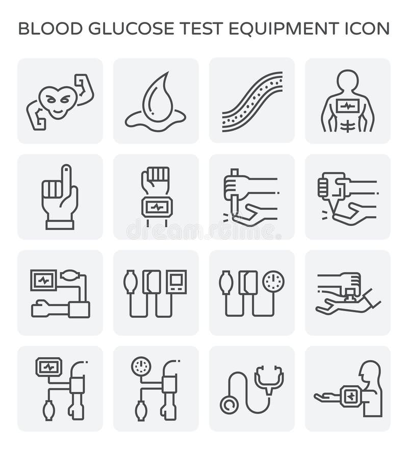 Glucose test icon stock vector. Illustration of device - 108572649