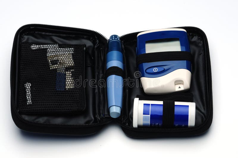 Glucose test kit stock photo. Image of measure, hypoglycemia - 28280938