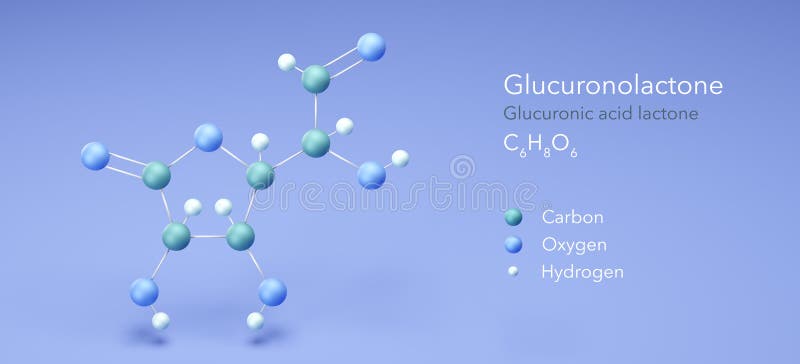 Glucuronolactone, Glucuronic Acid, Molecular Structures, 3d Model ...