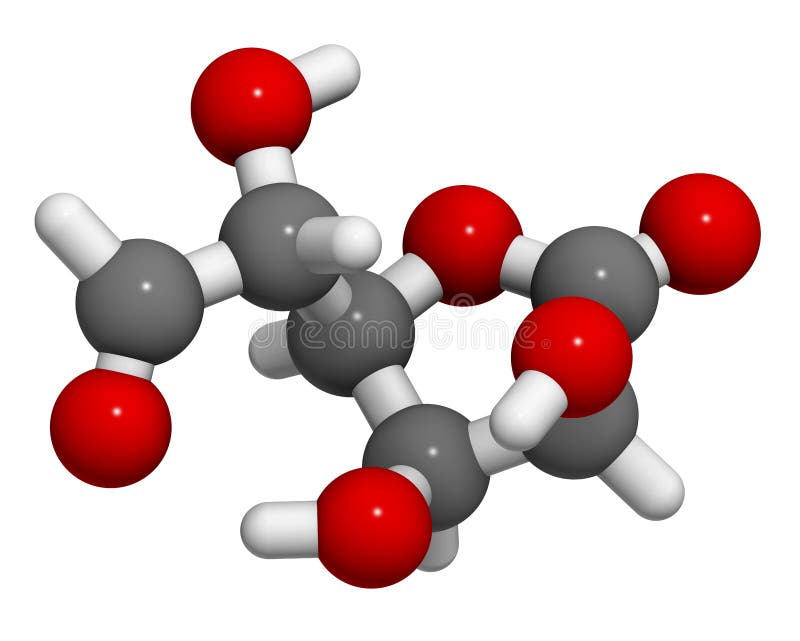 Glucuronolactone Molecule. Used in Food Supplements and Energy Drinks ...