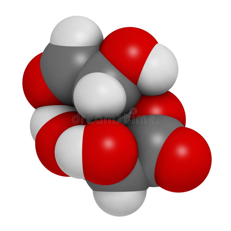 Glucuronolactone Molecule. Used in Food Supplements and Energy Drinks ...
