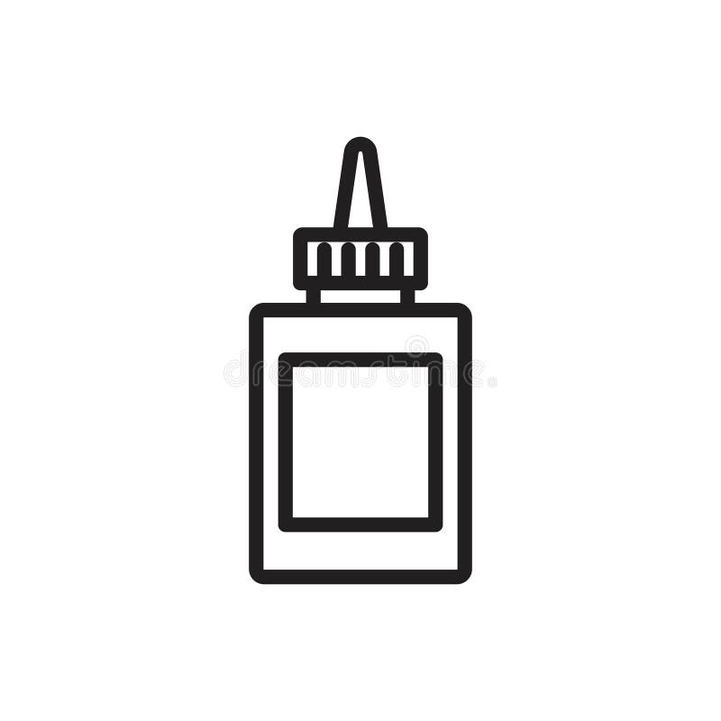 Glue Icon Simple Thin Outline Stock Vector - Illustration of thin ...