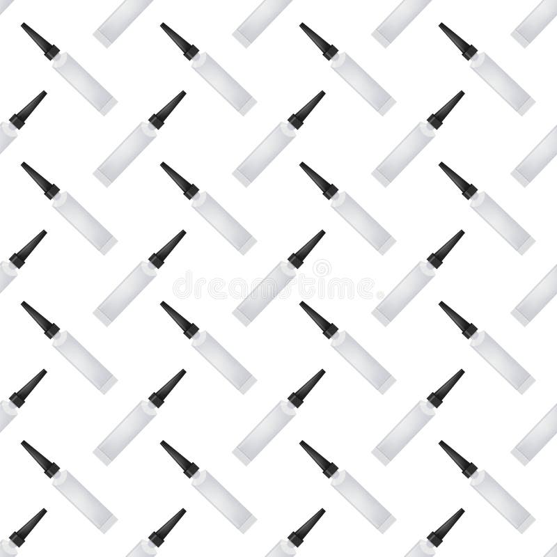 Glue Seamless Pattern on White. Stock Vector - Illustration of glue ...