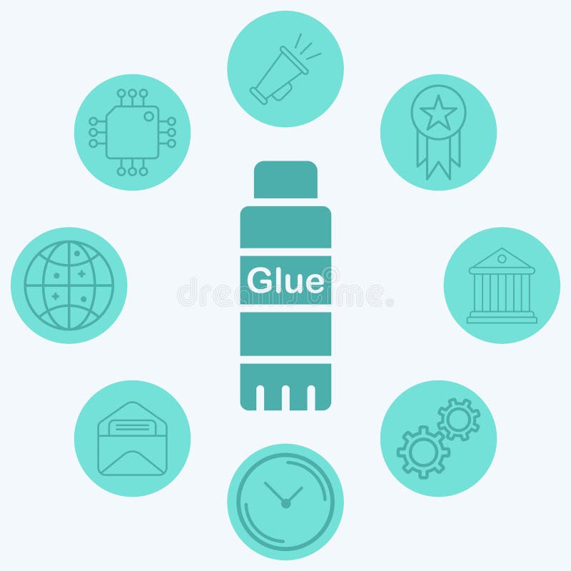 Glue Gun Vector Icon Sign Symbol Stock Vector - Illustration of drill ...