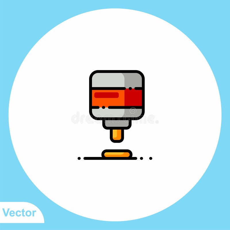 Glue Vector Icon Sign Symbol Stock Vector - Illustration of office ...