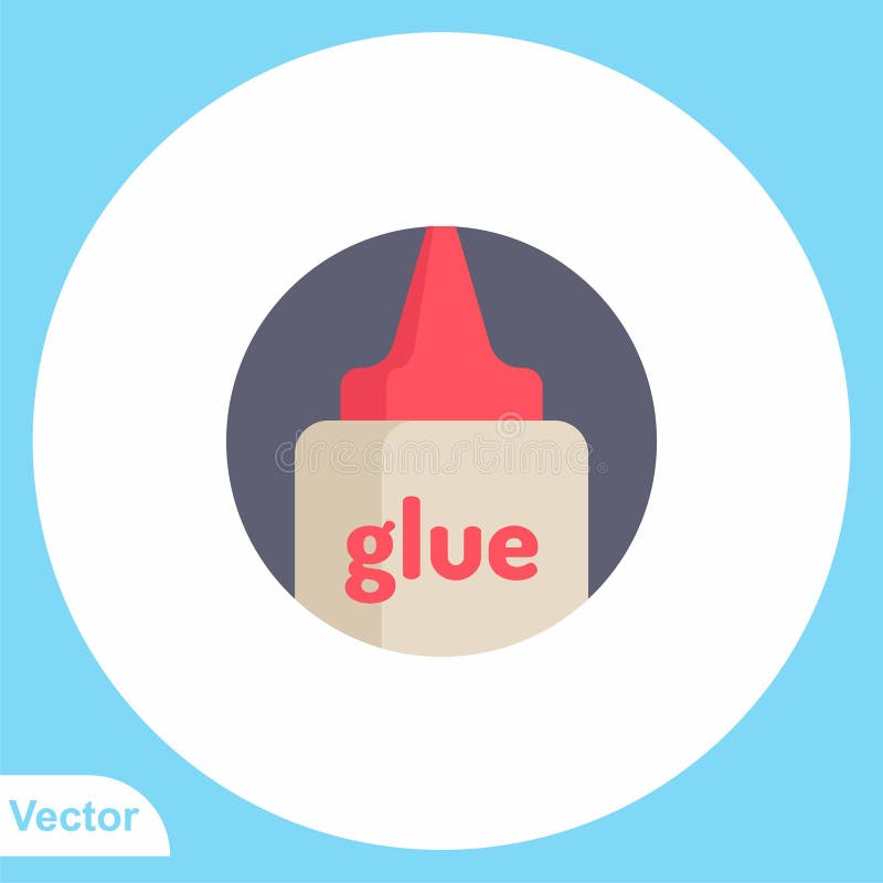 Glue Vector Icon Sign Symbol Stock Illustration - Illustration of icon ...