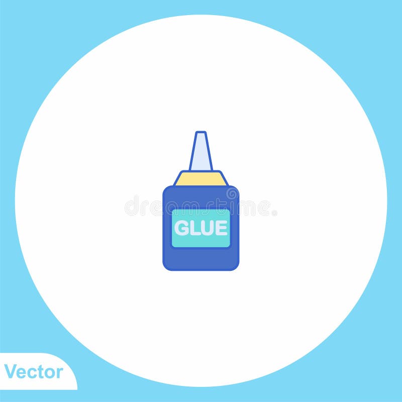 Glue Vector Icon Sign Symbol Stock Vector - Illustration of household ...
