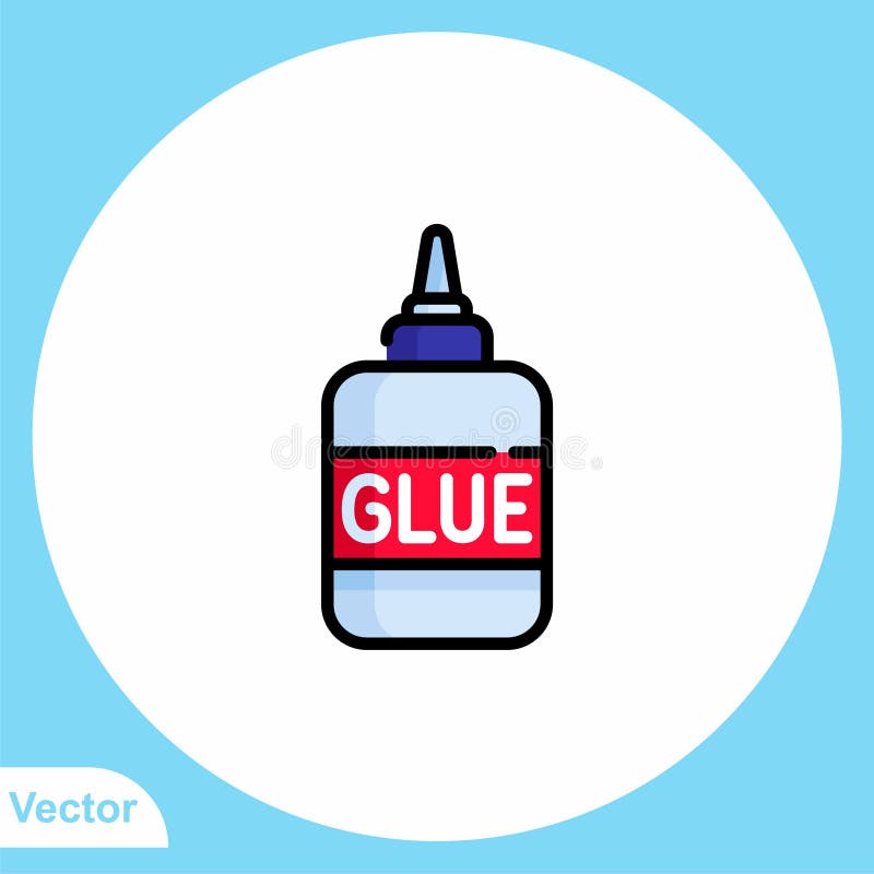 Glue Vector Icon Sign Symbol Stock Vector - Illustration of isolated ...