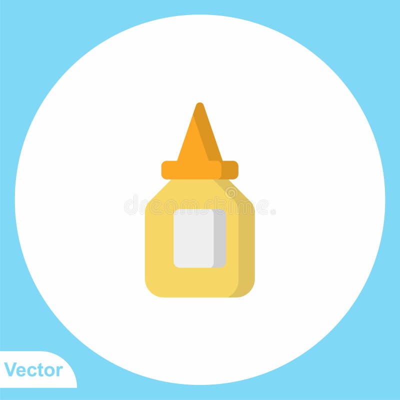 Glue Vector Icon Sign Symbol Stock Vector - Illustration of adhesive ...