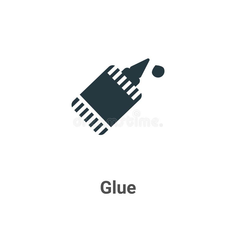 Glue Vector Icon on White Background. Flat Vector Glue Icon Symbol Sign ...