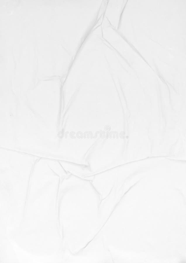 White Glued, Wrinkled and Crumpled Paper Texture Stock Photo - Image of ...