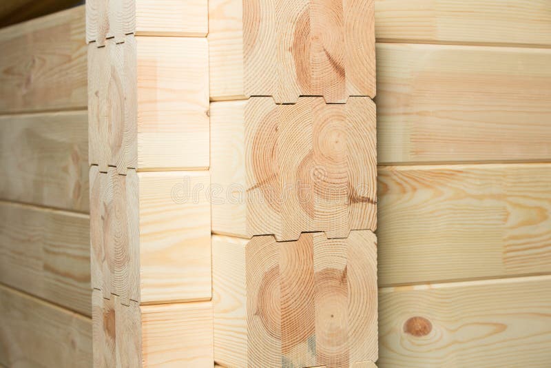Glued Pine Timber Construction Stock Photo - Image of board, glued ...