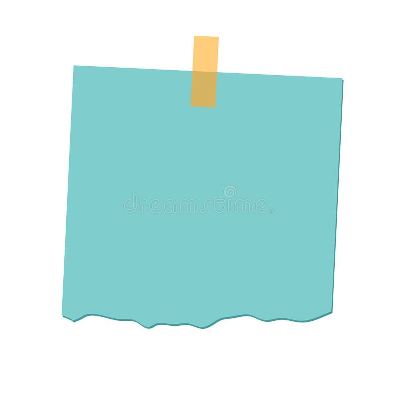 Sticky Torn Note Paper Isolated Transparent Stock Illustrations – 477 ...