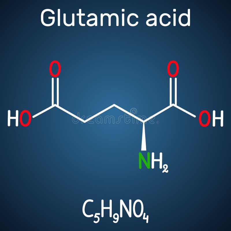 Glutamic Acid L- Glutamic Acid, Glu, E Aliphatic Amino Acid Molecule ...