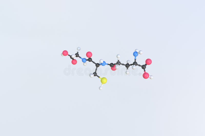 Glutathione Molecule, Scientific Molecular Model, Looping 3d Animation ...