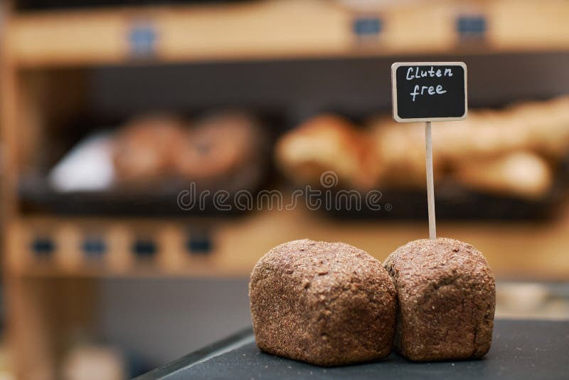 Gluten Free Bread in Supermarket Stock Image - Image of organic ...