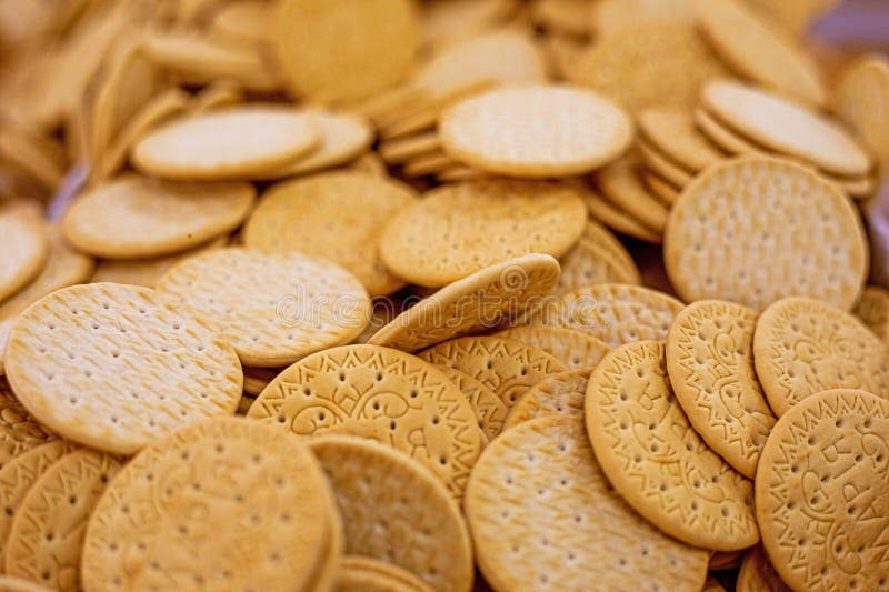 Gluten-free Shortbread Sweet Biscuits in the Bakery Section Stock Image ...