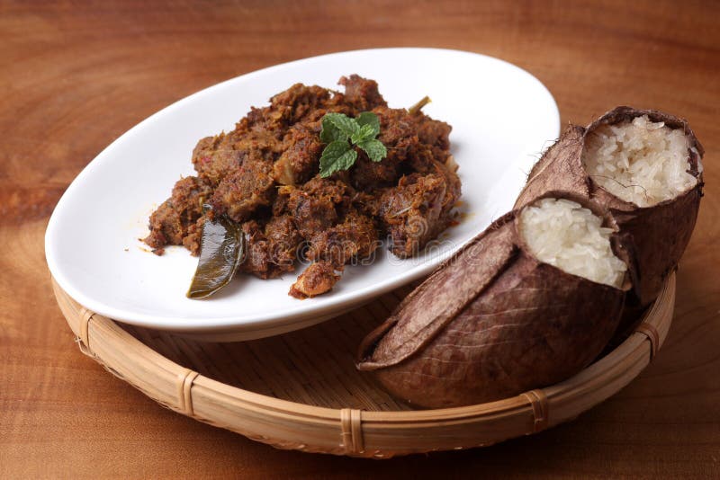 Glutinous Rice Cooked in Pitcher Plant Leaves Stock Photo - Image of ...