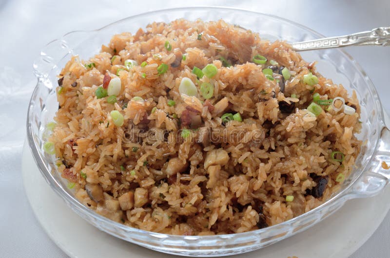 Fried Glutinous Rice Peanut Bean Sticky Rice Stock Photo - Image of ...